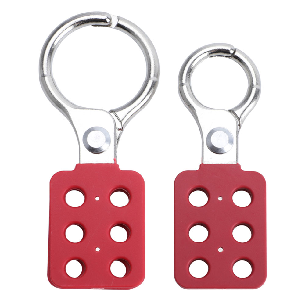 38mm Aluminium GROUP LOCKOUT HASPS IN RED COLOR ensuring comprehensive ...