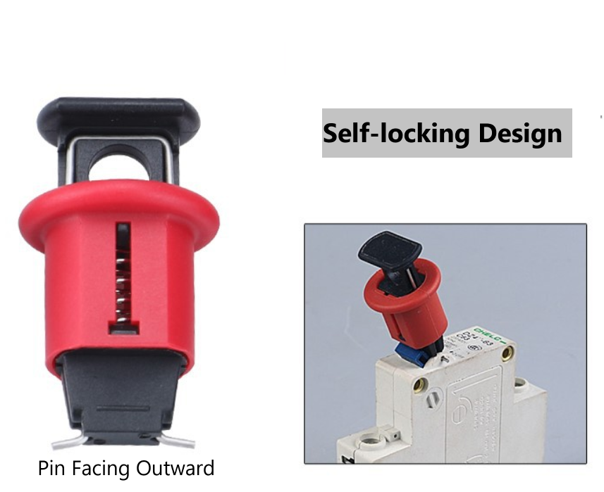 Pin Type（Pin facing outward）Circuit Breaker Lockout that prevent access ...